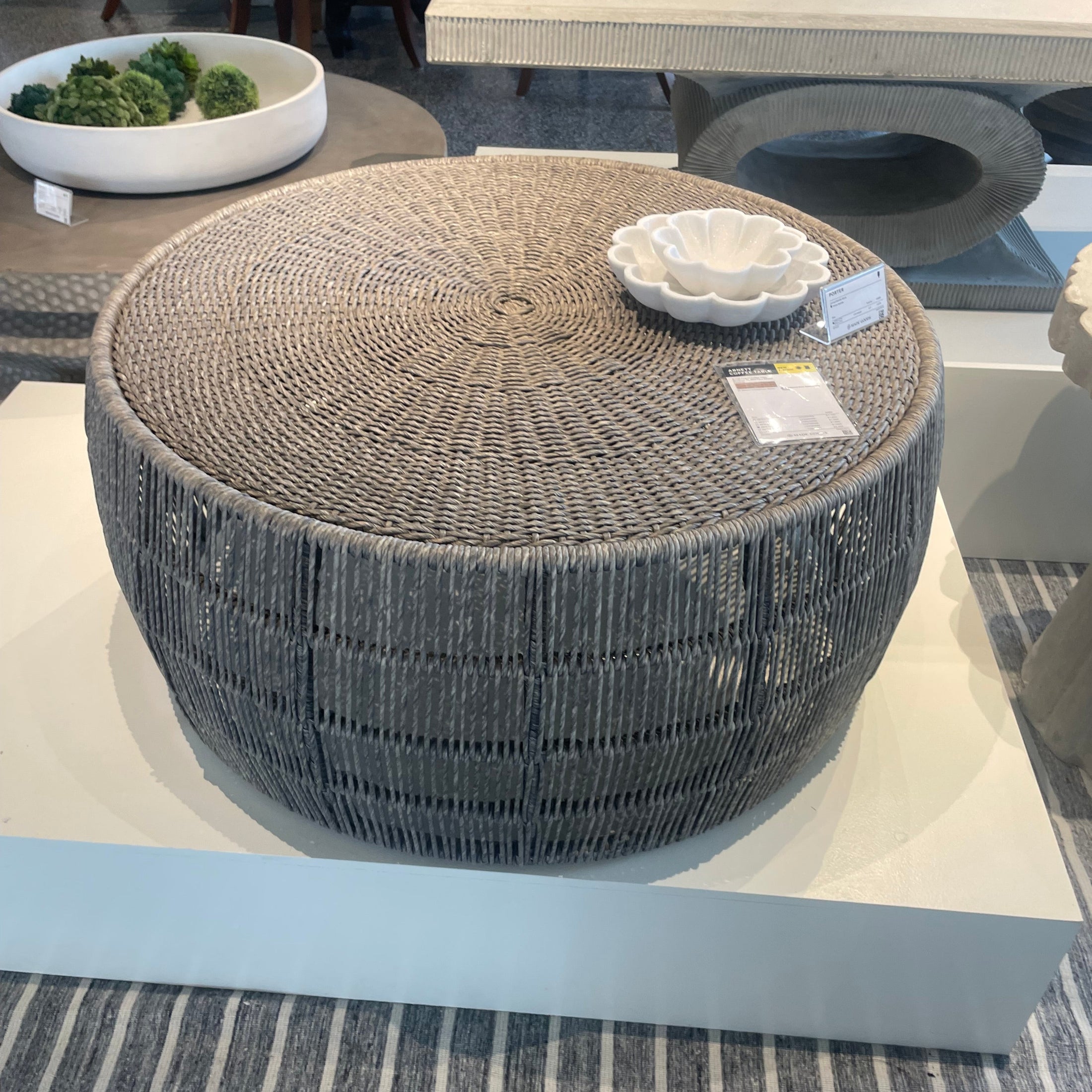 Made Goods Arnett Coffee Table Weathered Gray Faux Wicker – CLAYTON ...