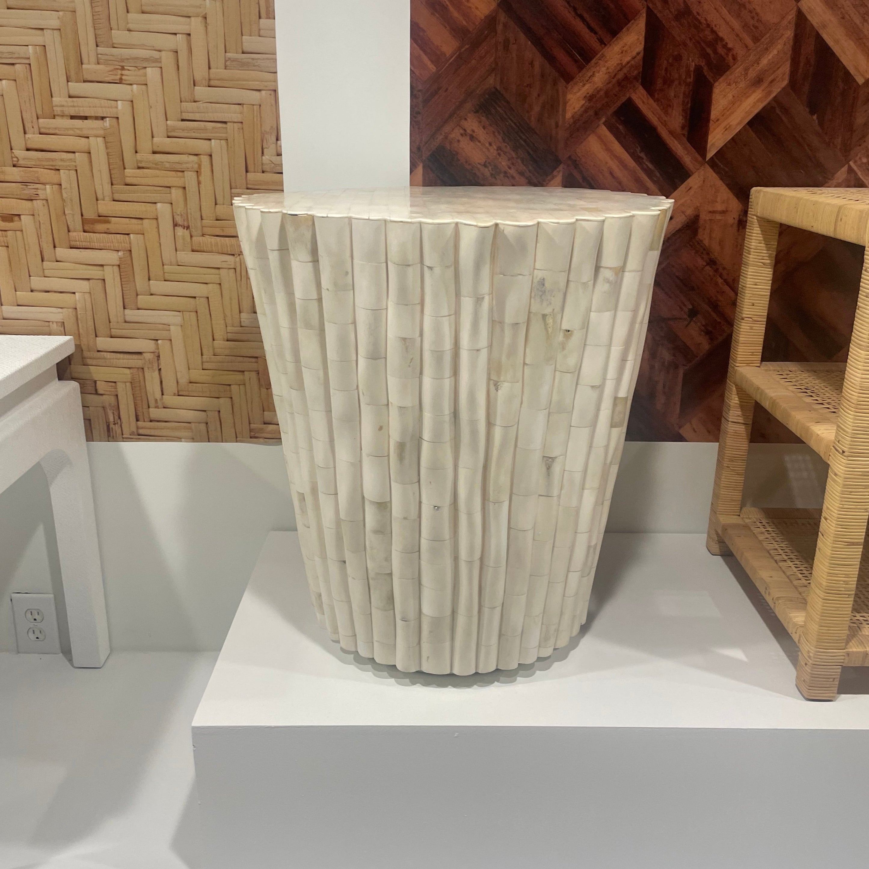 Made Goods Hugh Stool Polished Bone – CLAYTON GRAY HOME
