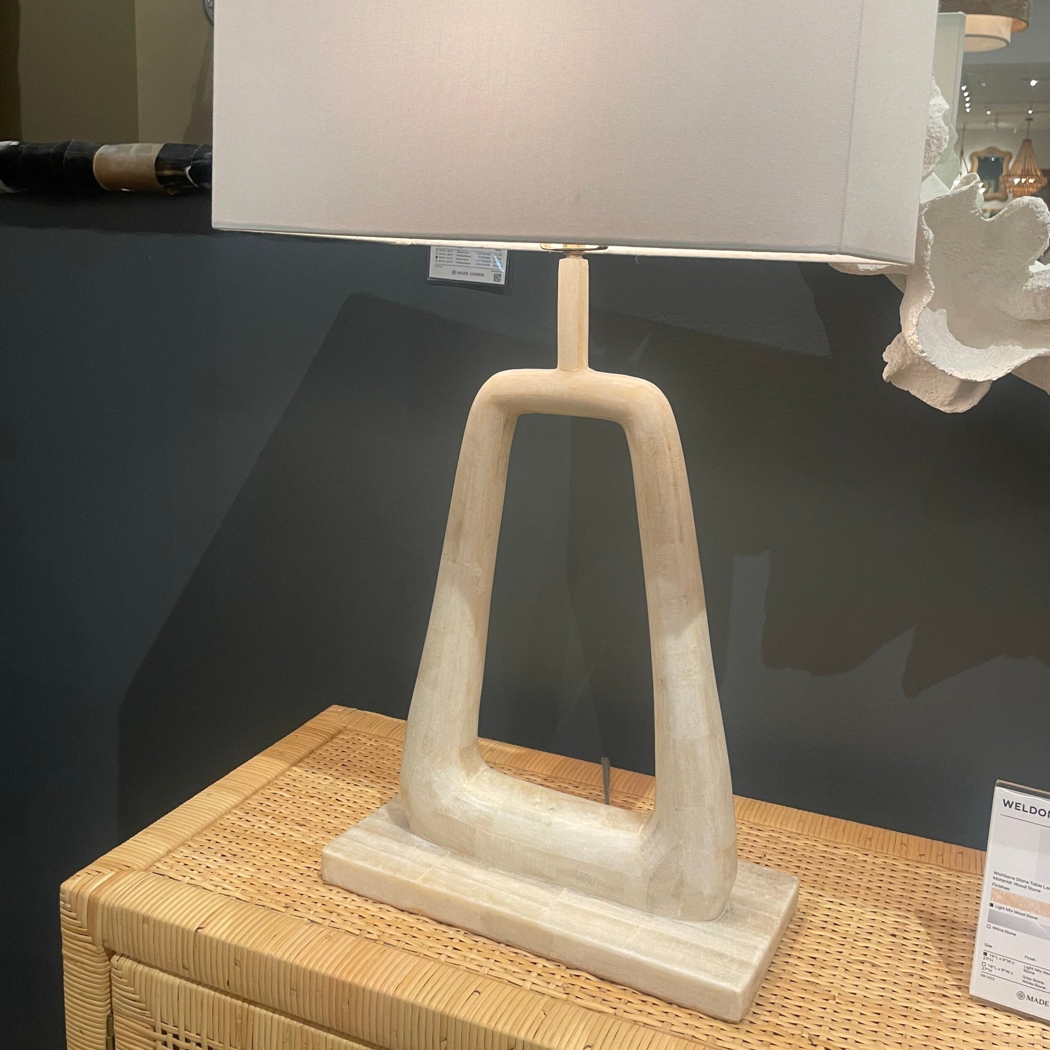 Made Goods Weldon Table Lamp White Stone – CLAYTON GRAY HOME
