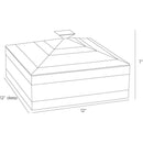 Arteriors Home Cheshire Box Dove and Graphite – CLAYTON GRAY HOME