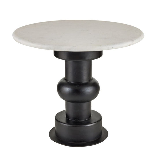 Arteriors Home Devito End Table Ebony Wood and Marble – CLAYTON GRAY HOME