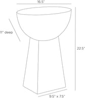 Arteriors Home Dorian Accent Table Chai Travertine – CLAYTON GRAY HOME