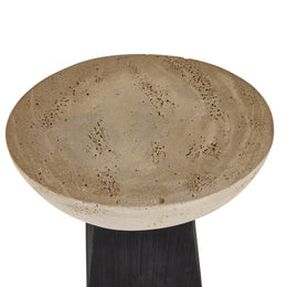 Arteriors Home Dorian Accent Table Chai Travertine – CLAYTON GRAY HOME