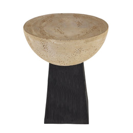 Arteriors Home Dorian Accent Table Chai Travertine – CLAYTON GRAY HOME