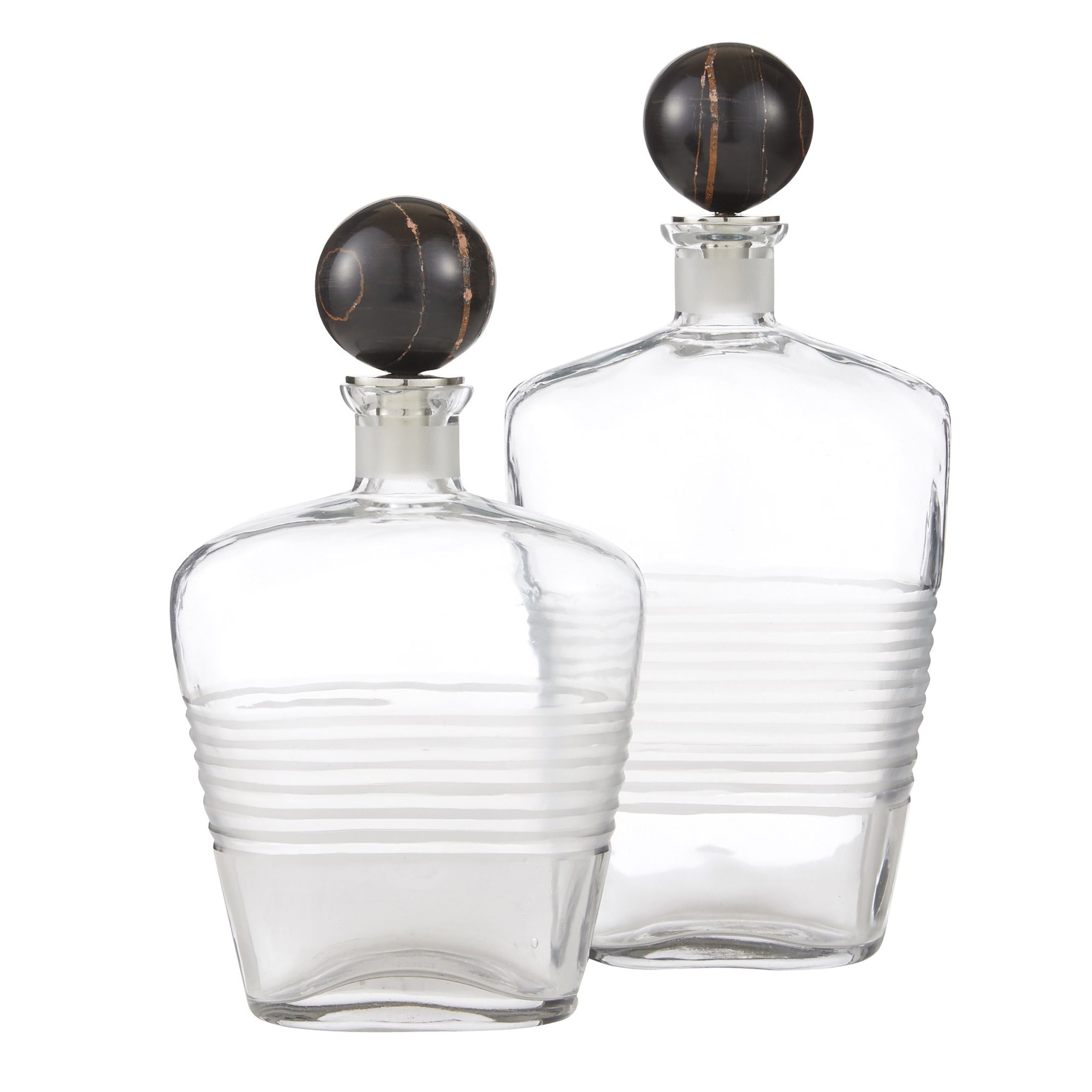 Arteriors Home Eaves Decanters Set of 2 Bengal Marble – CLAYTON GRAY HOME