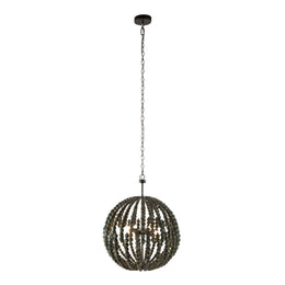 Arteriors Home Emma Chandelier Dark Gray Coconut Wood – CLAYTON GRAY HOME