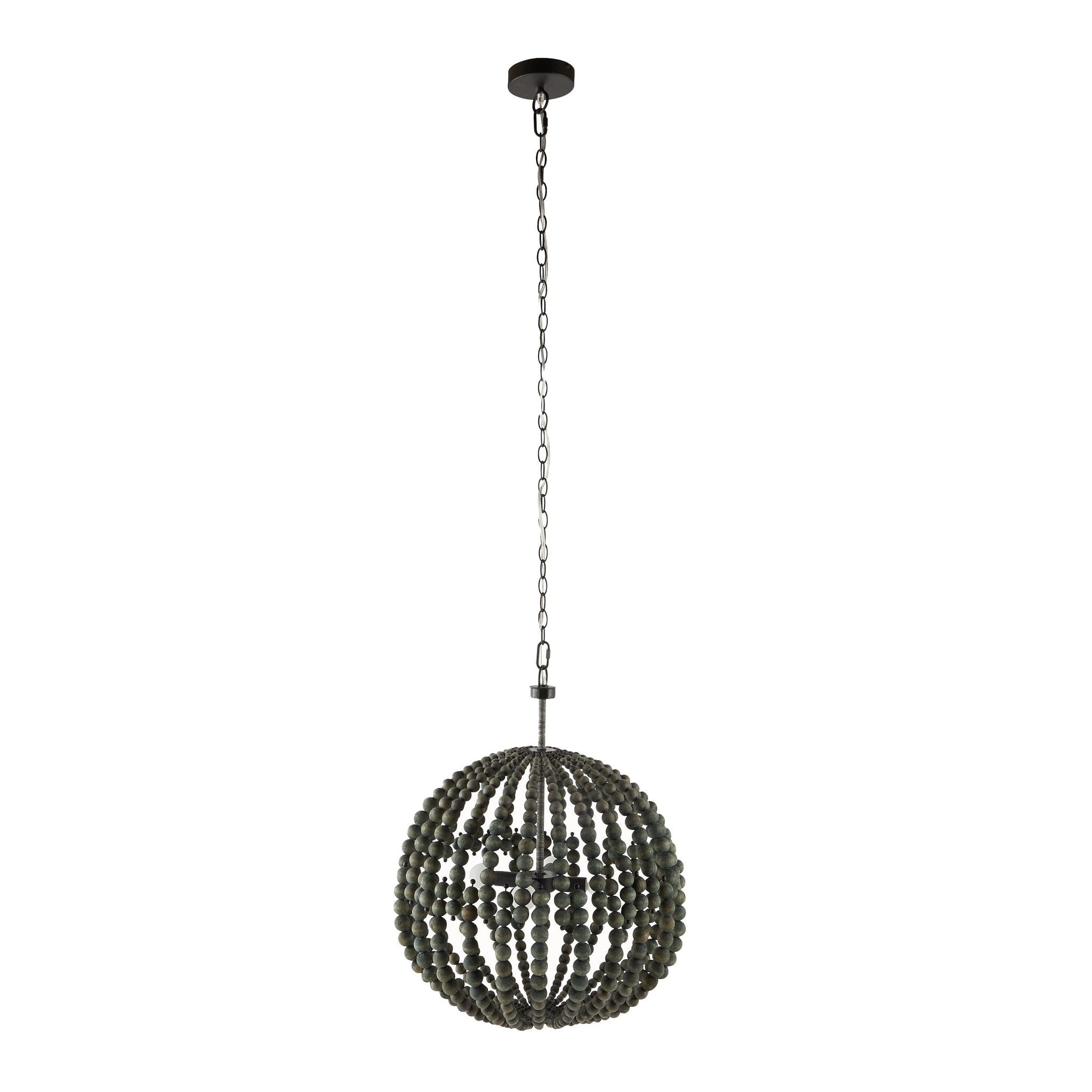 Arteriors Home Emma Chandelier Dark Gray Coconut Wood – CLAYTON GRAY HOME