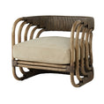 Arteriors Home Hamza Chair Gray Rattan and Mink Leather – CLAYTON GRAY HOME