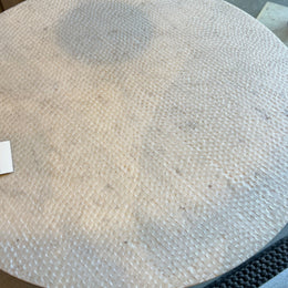 Arteriors Home Jaime End Table Black Iron and White Marble – CLAYTON ...