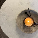 Arteriors Home Jaime End Table Black Iron and White Marble – CLAYTON ...