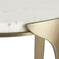 Arteriors Home Janine End Table Brass and Marble – CLAYTON GRAY HOME