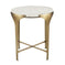 Arteriors Home Janine End Table Brass and Marble – CLAYTON GRAY HOME