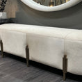 Arteriors Home Justin Bench White Hair on Hide and Antique Brass ...