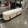 Arteriors Home Justin Bench White Hair on Hide and Antique Brass ...
