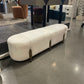 Arteriors Home Justin Bench White Hair on Hide and Antique Brass ...