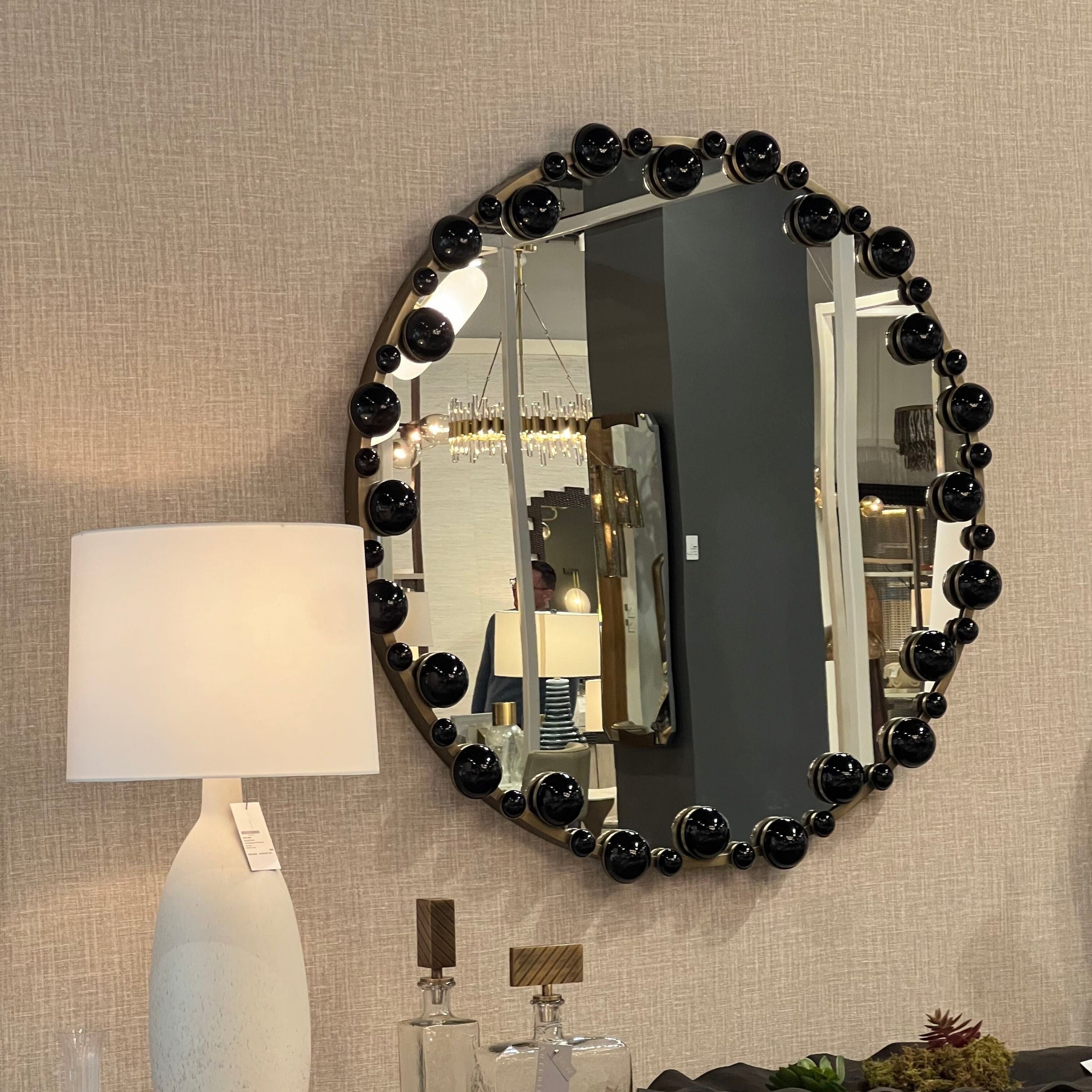 Arteriors Home Zaldana Mirror Black Glass – CLAYTON GRAY HOME