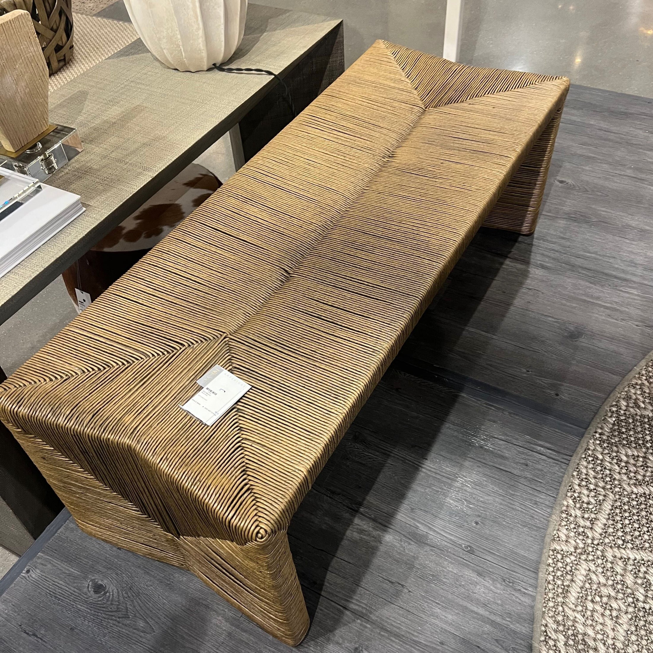 Arteriors Home Zuri Bench Woven Rattan – CLAYTON GRAY HOME