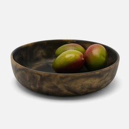 Blue Pheasant Hugo Black and Gold Swirled Serving Bowl - multiple ...