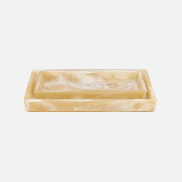 Pigeon and Poodle Duluth Tray Set Ivory Swirled Resin – CLAYTON GRAY HOME