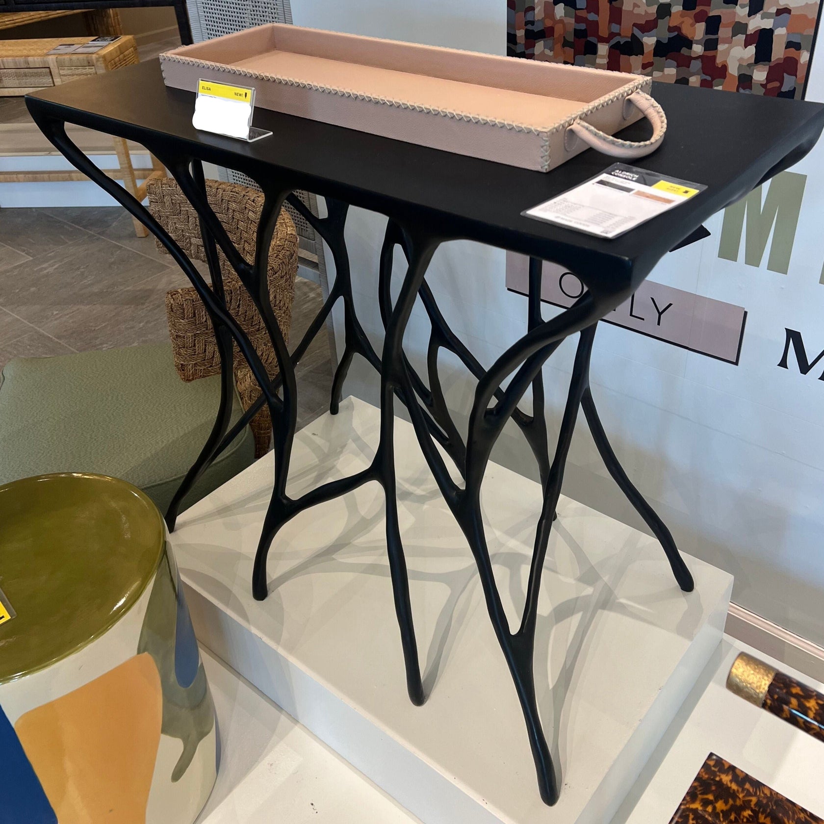 Made Goods Aldrich Console Antiqued Bronze Iron - Multiple Options ...