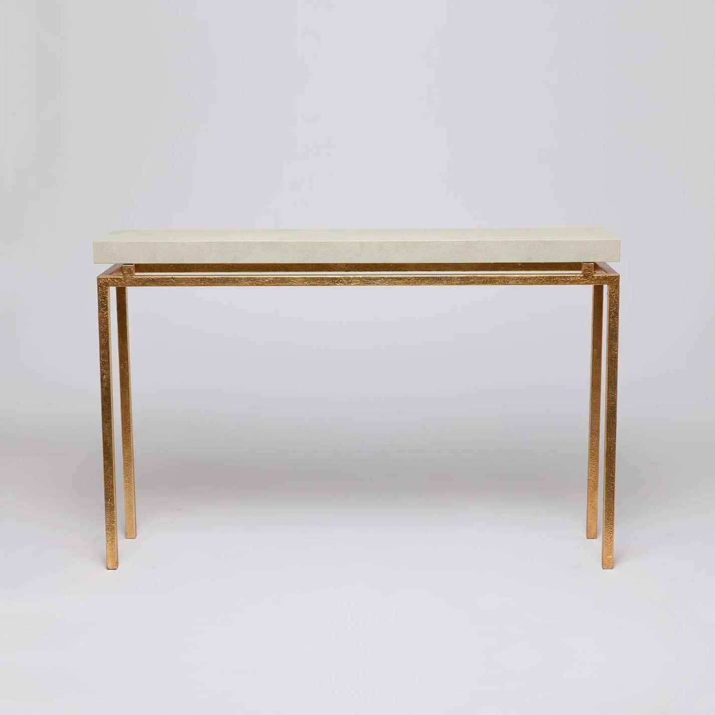Made Goods Benjamin Console Gold with Ivory Faux Shagreen - multiple options – CLAYTON GRAY HOME