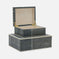 Made Goods Breck Box Set Cool Gray Faux Shagreen – CLAYTON GRAY HOME