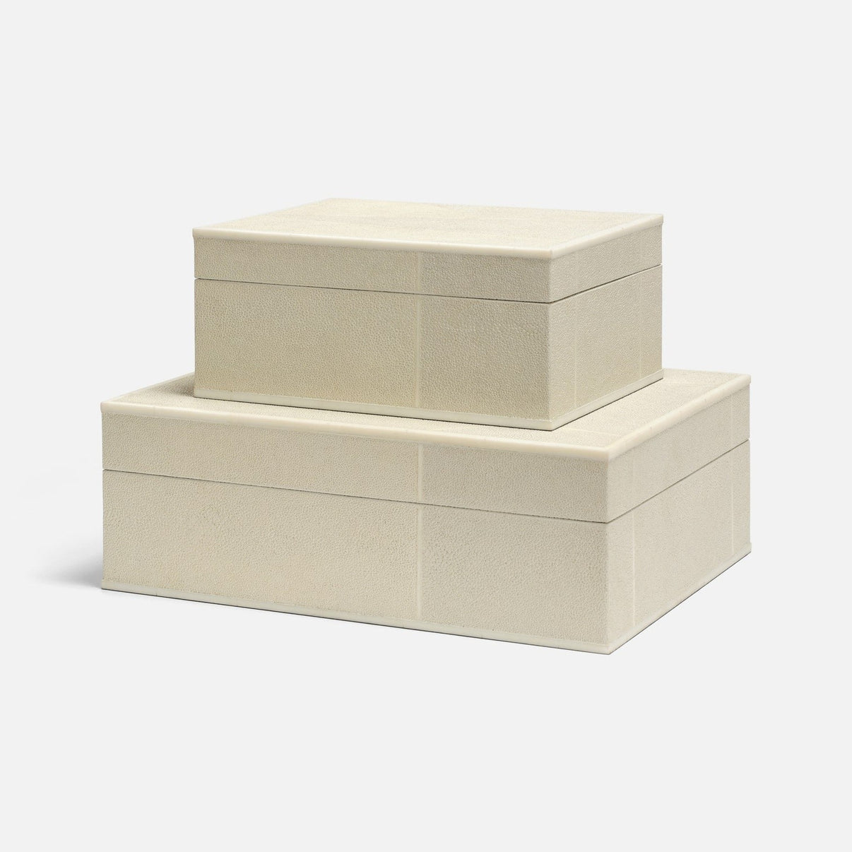 Made Goods Breck Box Set Mixed Blanc Faux Shagreen – CLAYTON GRAY HOME