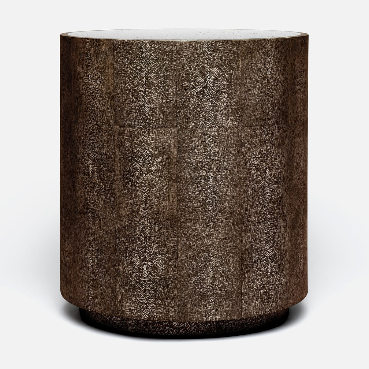 Made Goods Cara Side Table Dark Mushroom Faux Shagreen – CLAYTON GRAY HOME
