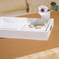 Made Goods Dania Tray Set Bright White Faux Shagreen - multiple options ...