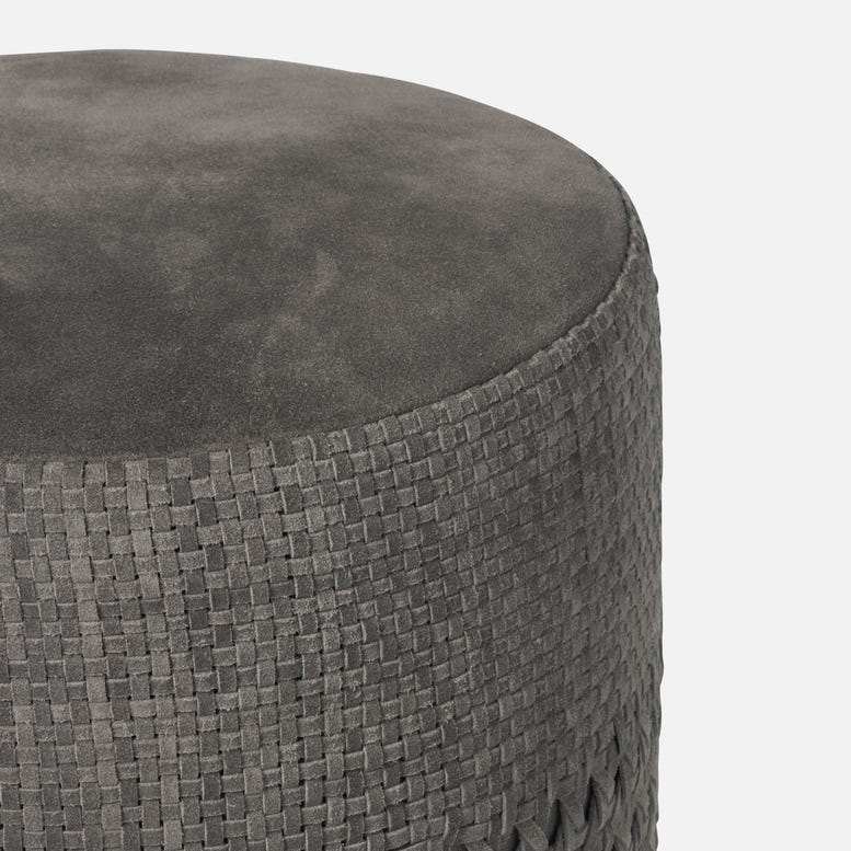 Made Goods Ellington Stool Slate Gray Suede – CLAYTON GRAY HOME