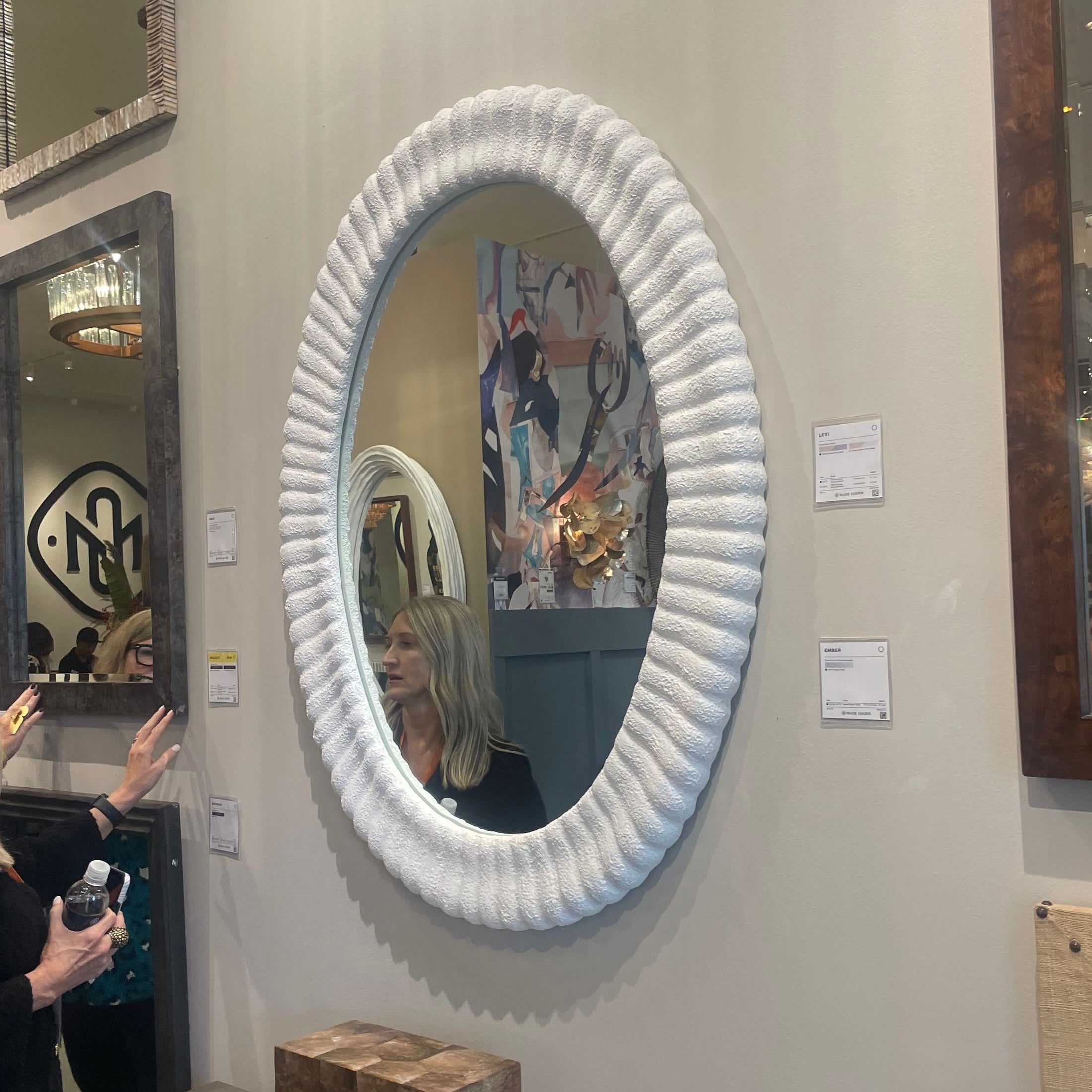 Made Goods Ember Mirror White Plaster Resin – CLAYTON GRAY HOME