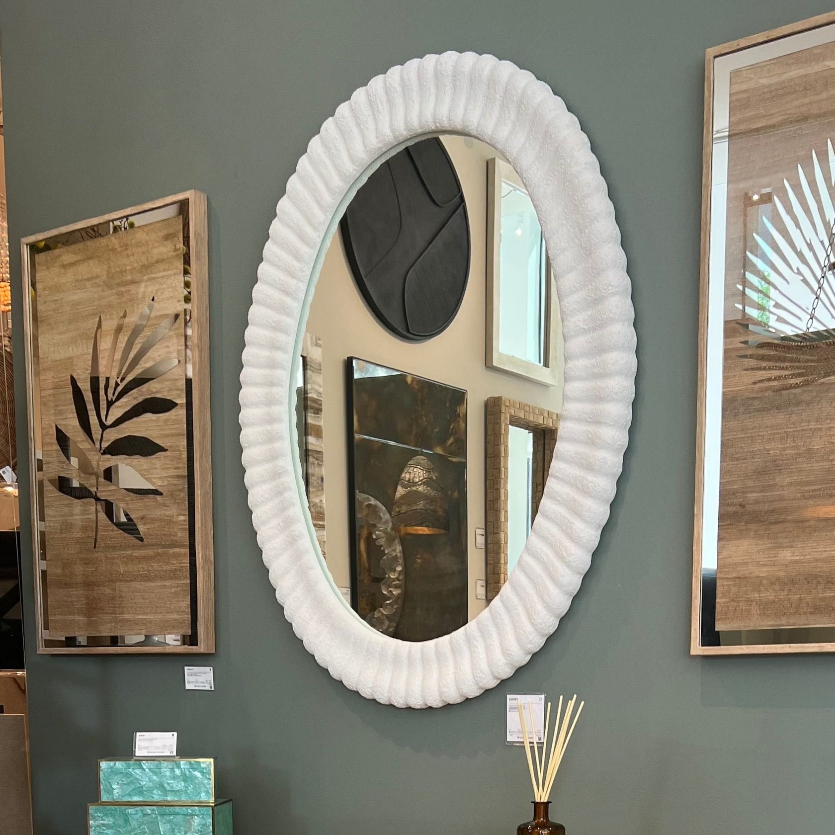 Made Goods Ember Mirror White Plaster Resin – CLAYTON GRAY HOME