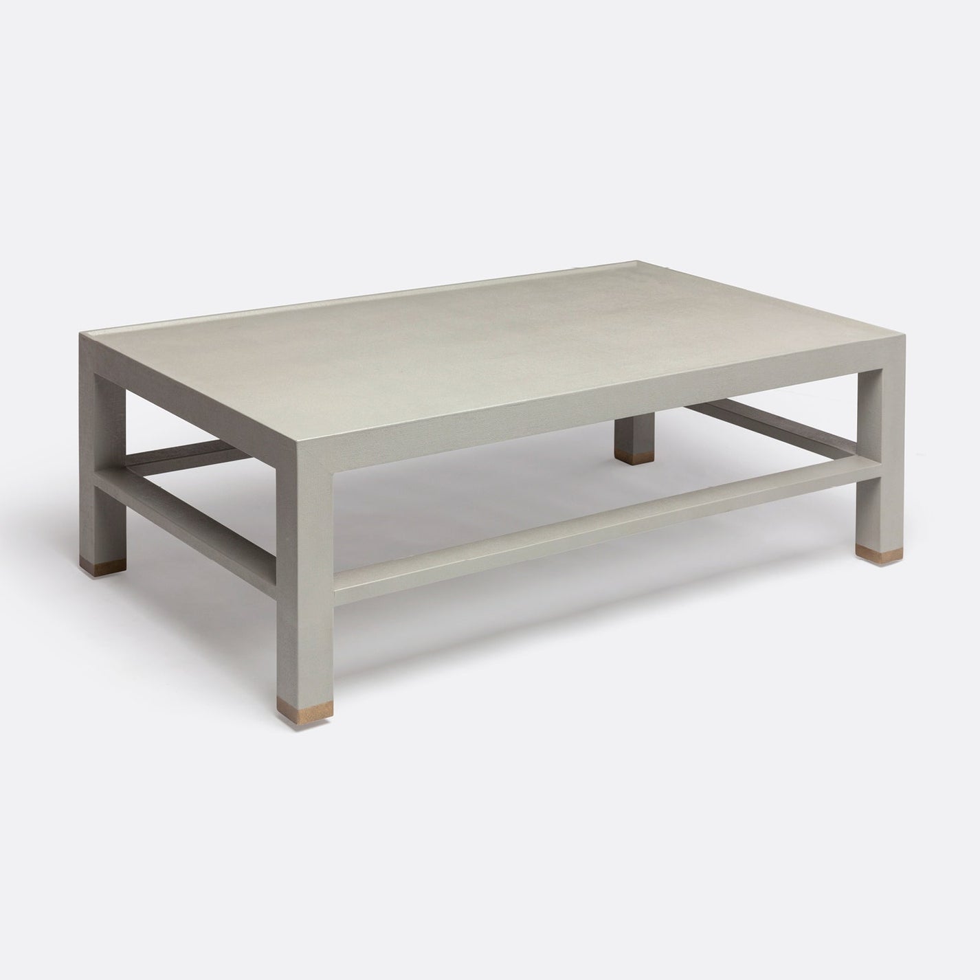 Made Goods Jarin Coffee Table Light Gray Faux Belgian Linen - multiple ...