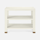 Made Goods Jarin Side Table White Faux Belgian Linen - multiple options ...