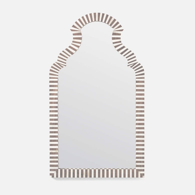 Made Goods Jonah Mirror White Bone and Gray Resin. - multiple options ...