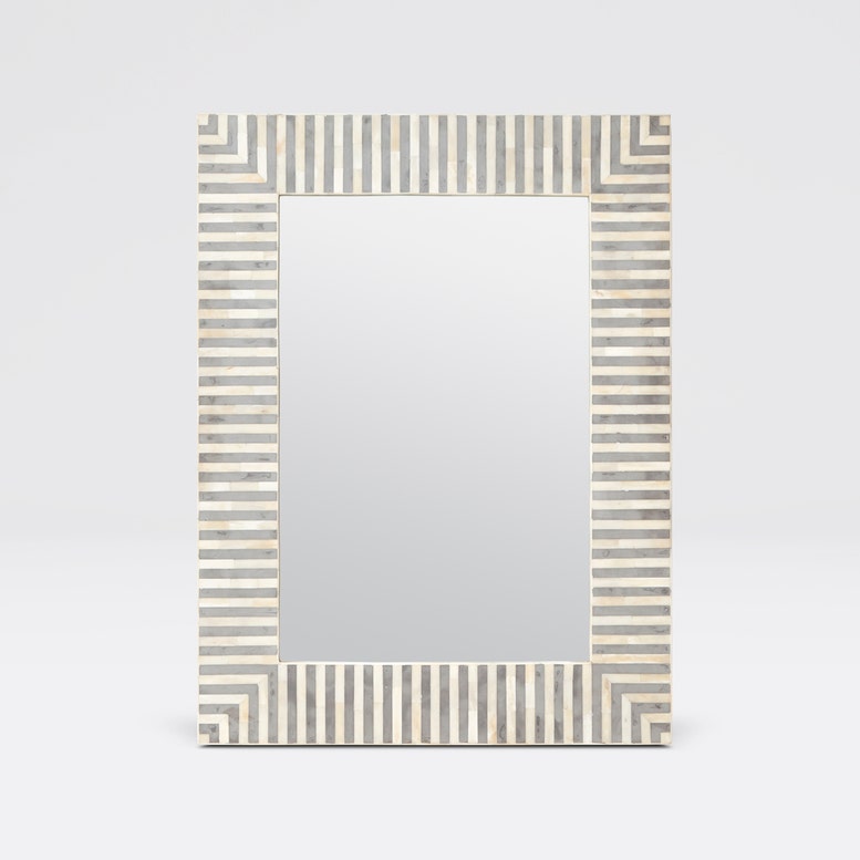 Made Goods Malena Mirror Bone Gray Resin – CLAYTON GRAY HOME