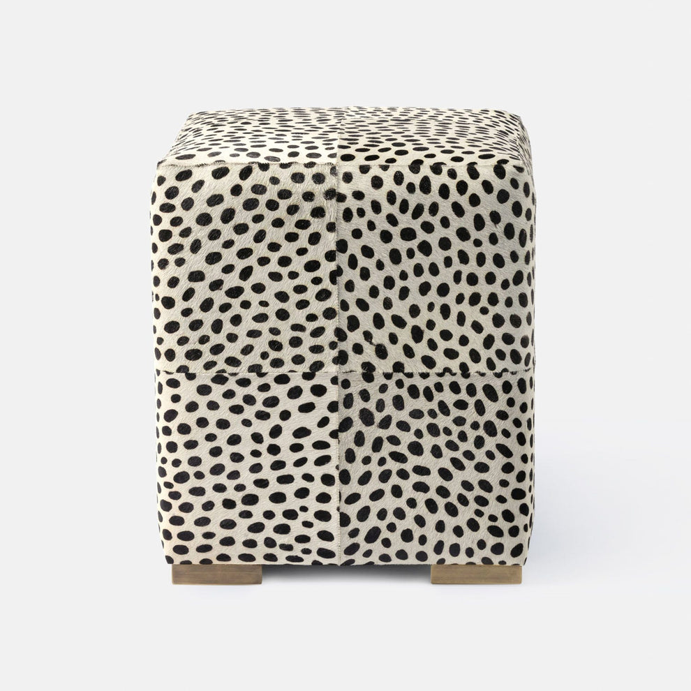 Made Goods Ondrea Stool Dalmation Hair on Hide – CLAYTON GRAY HOME
