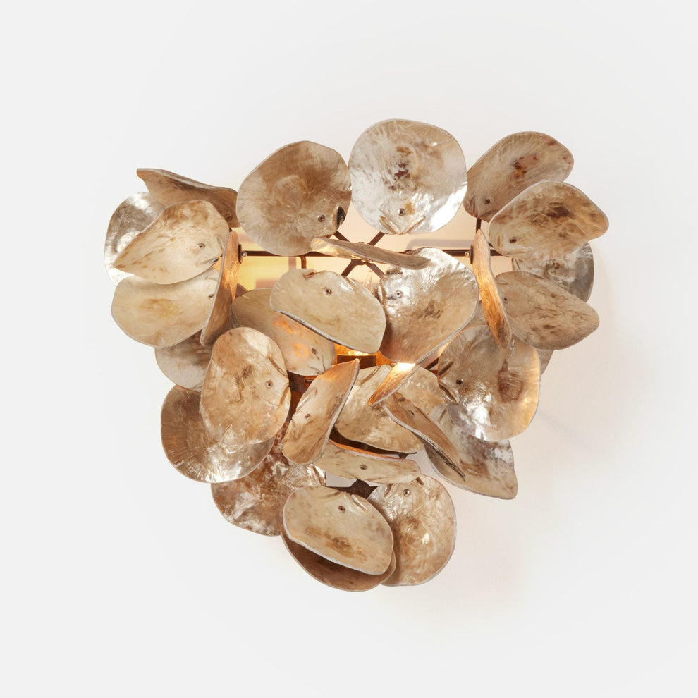 Made Goods Venus Sconce Champagne Saddle Oyster Shell – CLAYTON GRAY HOME