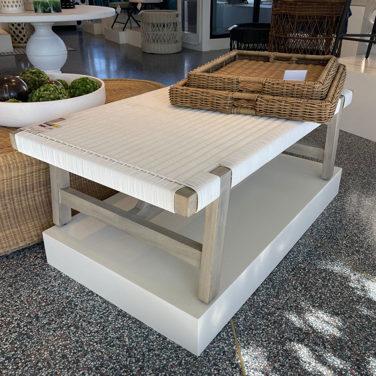 Made Goods Wentworth Coffee Table White Wicker - multiple sizes ...