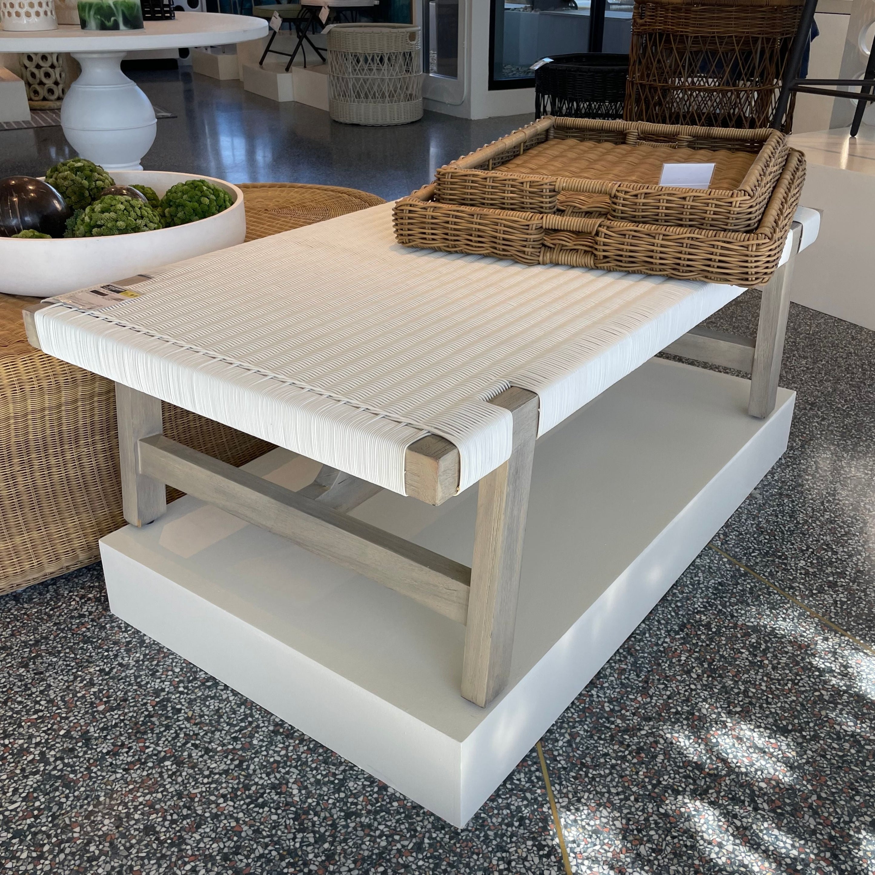 Made Goods Wentworth Coffee Table White Wicker - multiple sizes ...