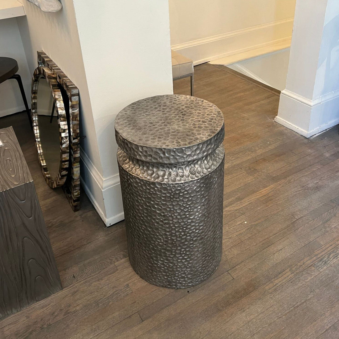 Oly Studio Atlas Stool Large Aluminum – CLAYTON GRAY HOME