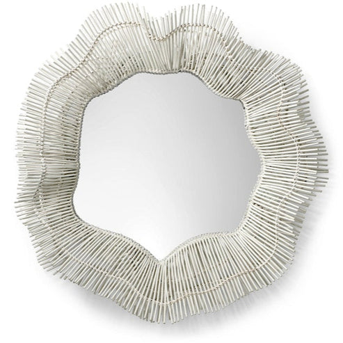Palecek Miramar Mirror White Rattan – CLAYTON GRAY HOME
