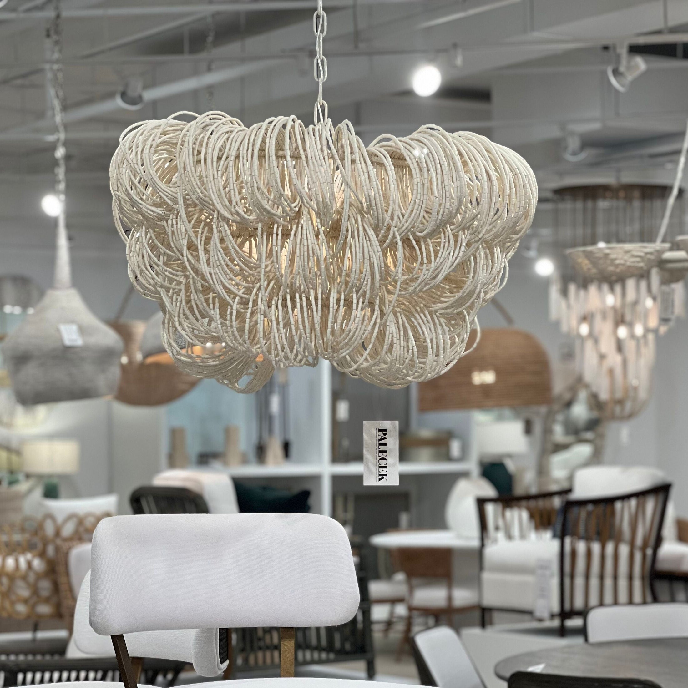 Palecek Monroe Chandelier Wood Beads – CLAYTON GRAY HOME