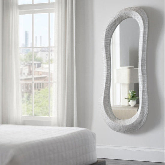 Palecek Ravenna Mirror Large Whitewash – CLAYTON GRAY HOME