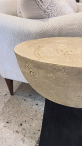 Arteriors Home Dorian Accent Table Chai Travertine – CLAYTON GRAY HOME