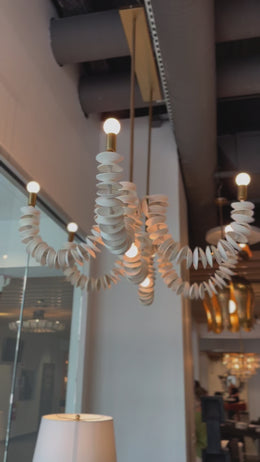 Made Goods Kalama Linear Chandelier Ivory Coconut Shells – CLAYTON GRAY ...