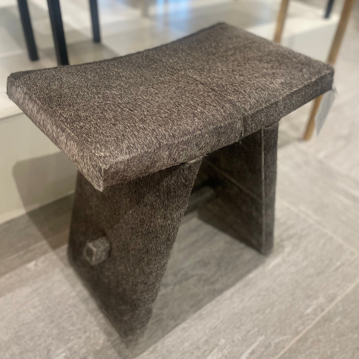 Made Goods Stanton Stool Gray Hair on Hide – CLAYTON GRAY HOME