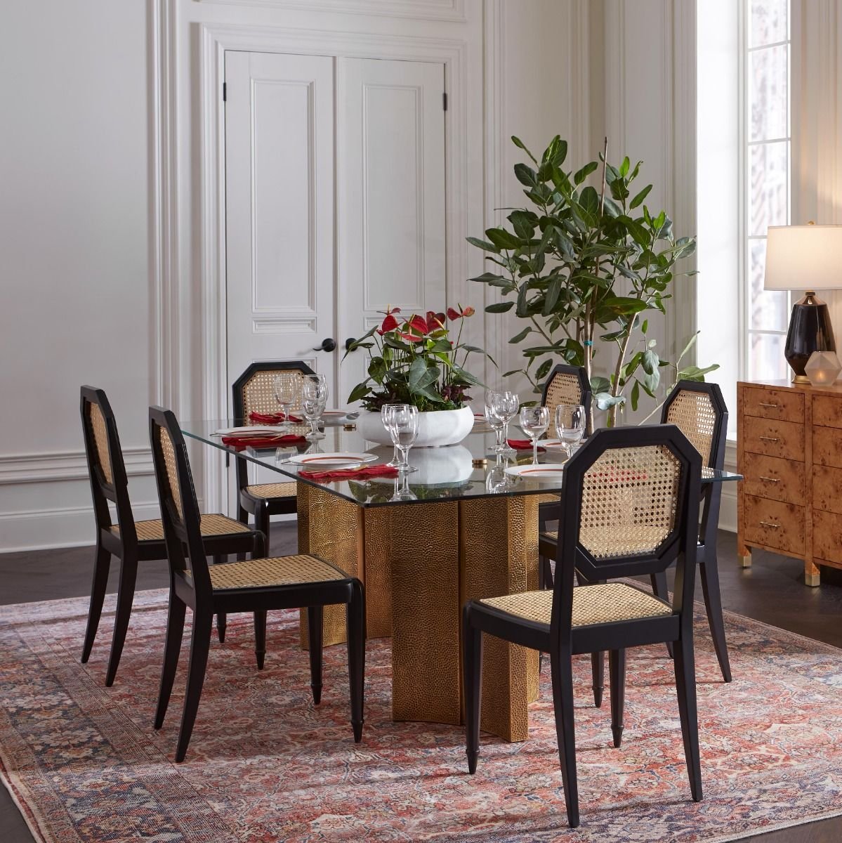 Villa & House Damon Dining Table Antique Brass – CLAYTON GRAY HOME