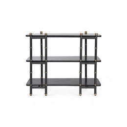 Villa & House Reneau Low Shelf Black Leather – CLAYTON GRAY HOME