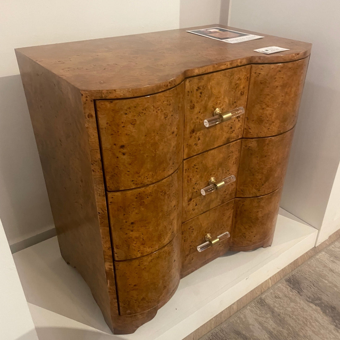 Worlds Away Calvin Side Table Dark Burl Wood – CLAYTON GRAY HOME